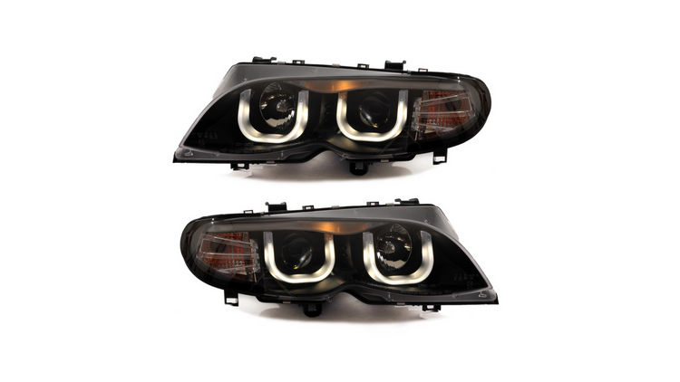 Zestaw Lamp Halogenowych Black BMW 3 (E46) Sedan Touring Facelift 2001 ...