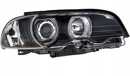 Reflektory lampy przednie BMW E46 Coupe RINGI BLAC | Sklep internetowy Tomito.pl